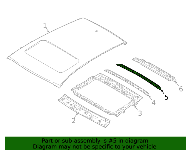 2018-2023 Hyundai Roof Bow 67138-J9000 | AutoNationParts.com