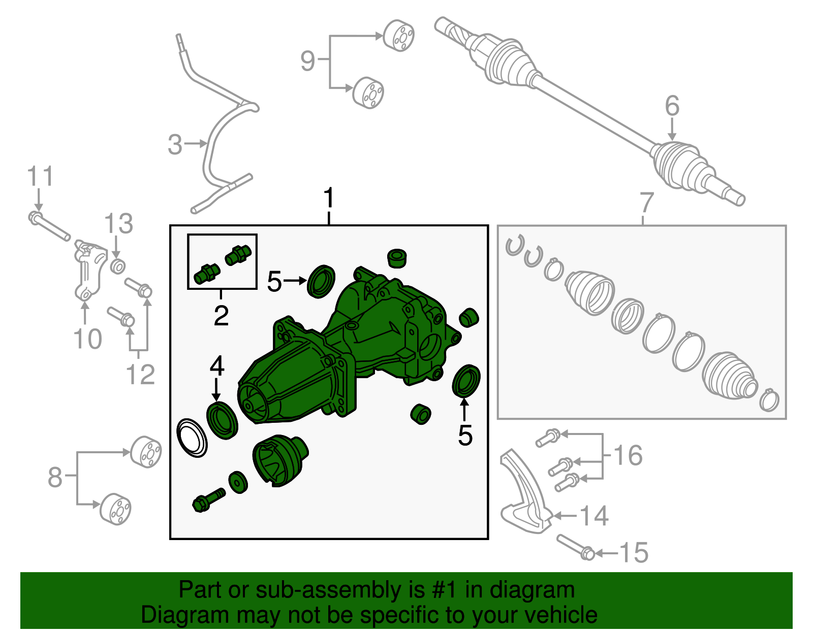 2013-2019 Ford Differential Assembly S-152-D | Village Ford