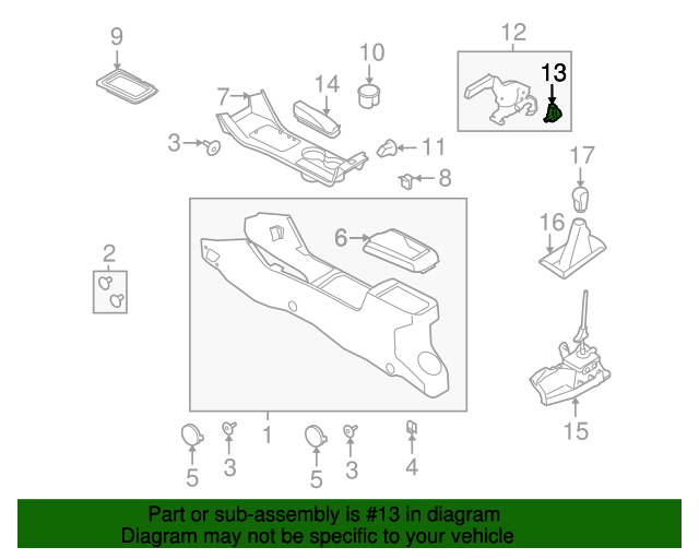 Genuine OEM Ford Part - Warning Switch FL3Z-15A851-A | Genuine OEM Ford ...