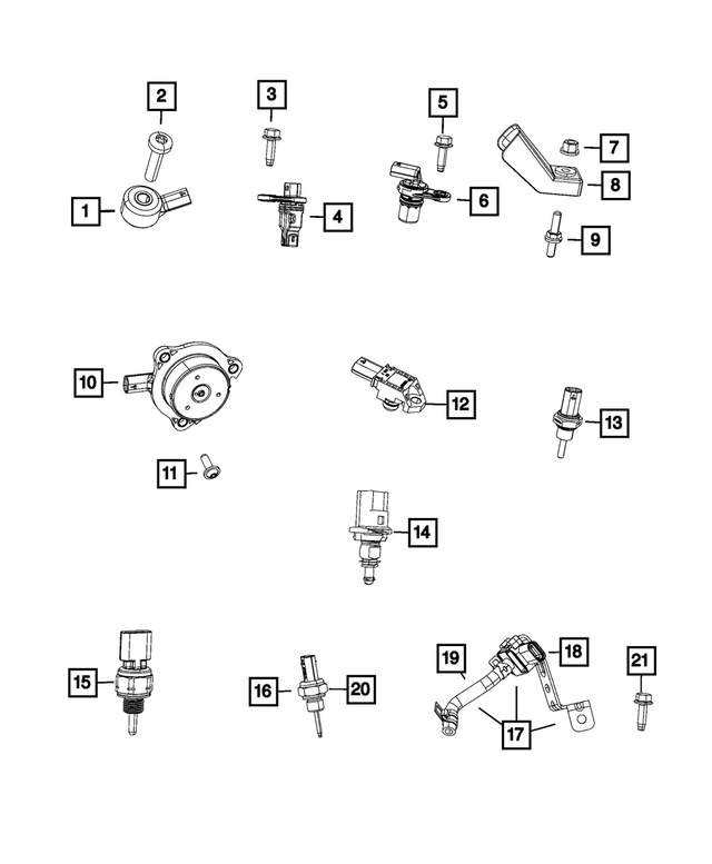 2018-2022 Jeep Fluid Temperature Sensor 68224451AA | OEM Parts Online