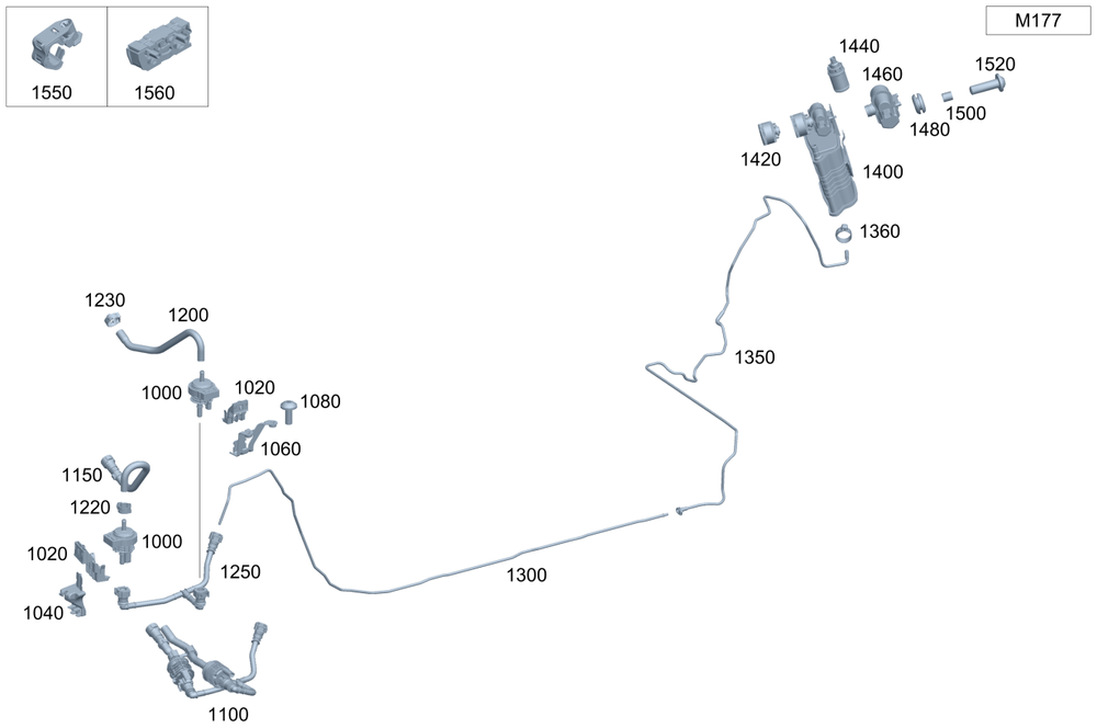 205-470-05-59 - Activated Charcoal Filter 2008-2018 Mercedes-Benz ...