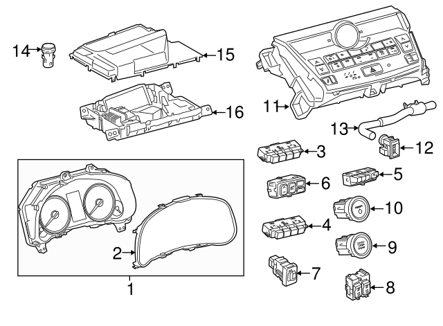 84010-0E151 - Combination Switch 2018 Lexus | AutoNationParts.com