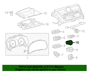2015-2021 Lexus NX300h Start Button 89611-53042 | OEM Parts Online