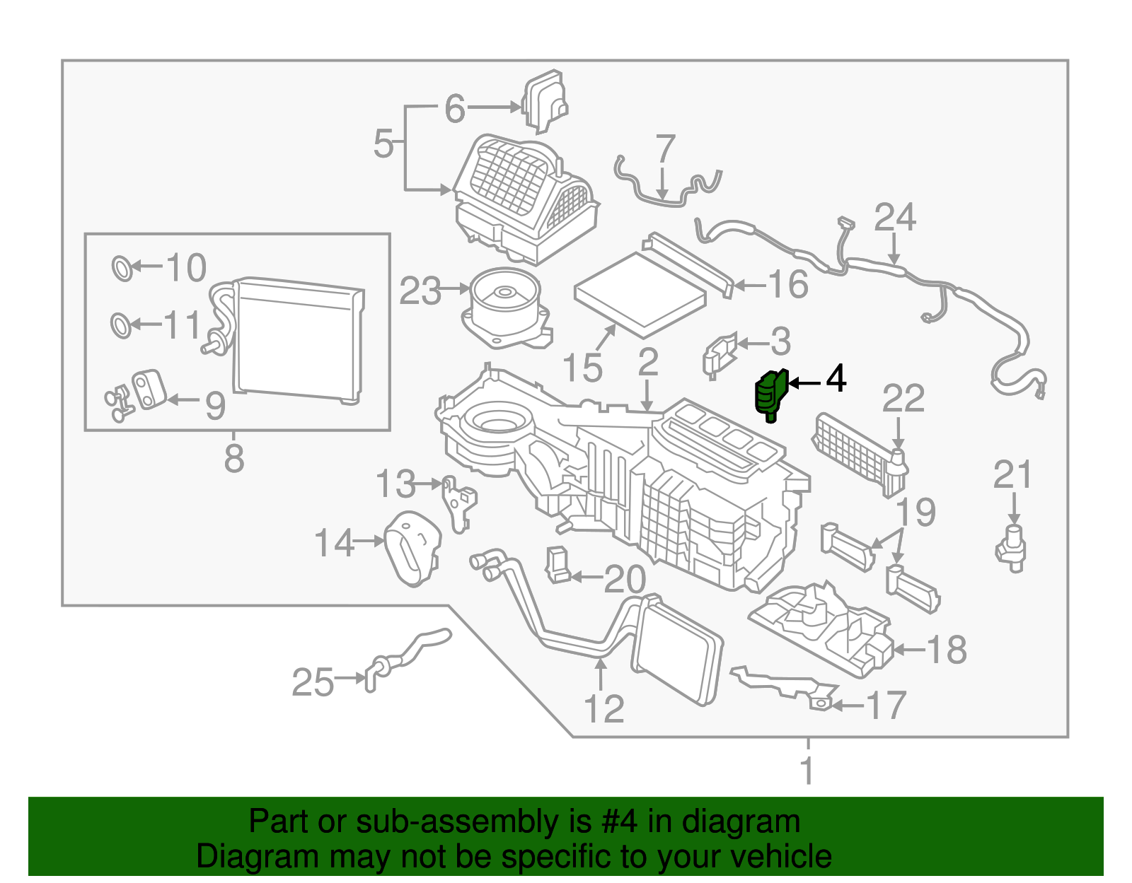 2016-2024 Nissan Air Mix Actuator Assembly (a61 Titan) 27732-EZ03A ...