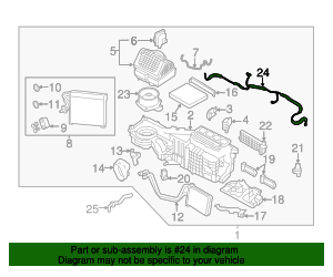 27580-EZ00B - Wire Harness 2016-2024 Nissan | Nissan Parts ...