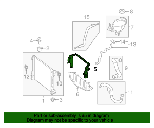 207-505-05-30 - Radiator Support Baffle 2010-2015 Mercedes-Benz ...