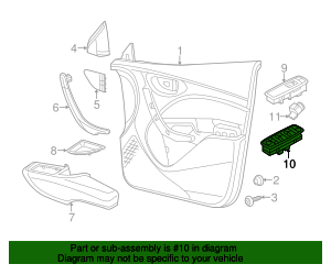2013-2019 Mopar Window Switch - Driver's Side (LH) 68271203AB ...