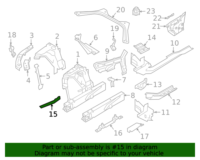41-00-7-488-032 - Brake Hydraulic Line Bracket - 2019-2024 BMW ...