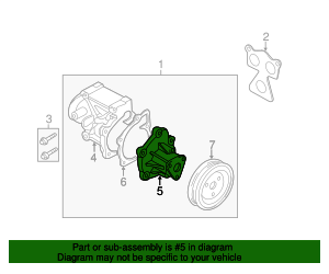 2011-2016 Hyundai Water Pump 25100-2G510 | OEM Parts Online