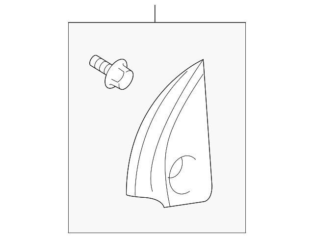 Genuine Toyota Corner Trim part# 67491-52150 for 2007-2012 Toyota Yaris ...