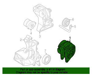 1997-2010 Volkswagen Alternator 038-903-018-QX | OEM Parts Online
