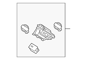 Genuine Compartment for 2015-2017 Hyundai Sonata | Part# 84690-C1150 ...