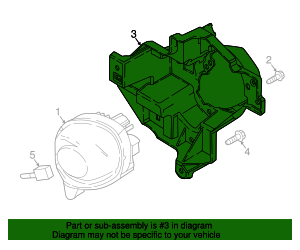2017-2019 Mazda CX-5 Fog Light Bracket - Driver's Side (LH) KB8B-51-694 ...
