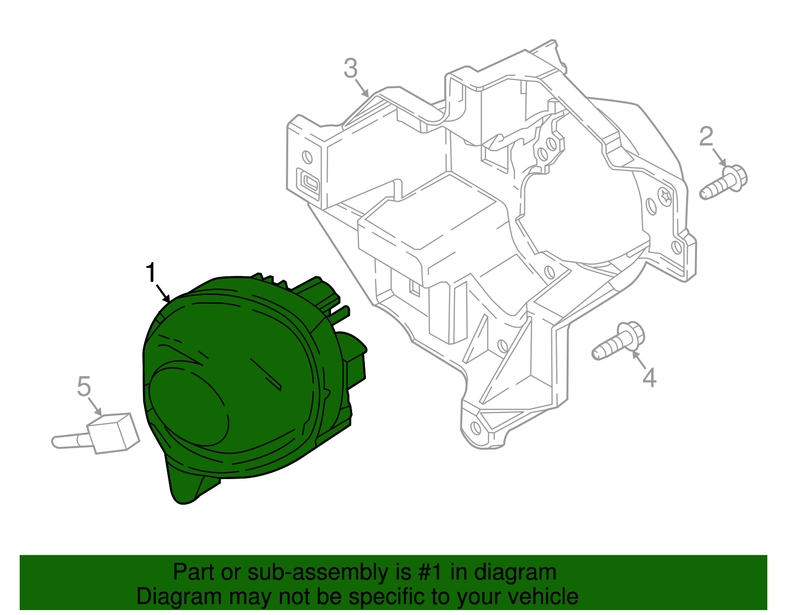 B63B-51-690B - Lamp(L) Fog Front - Mazda Swag