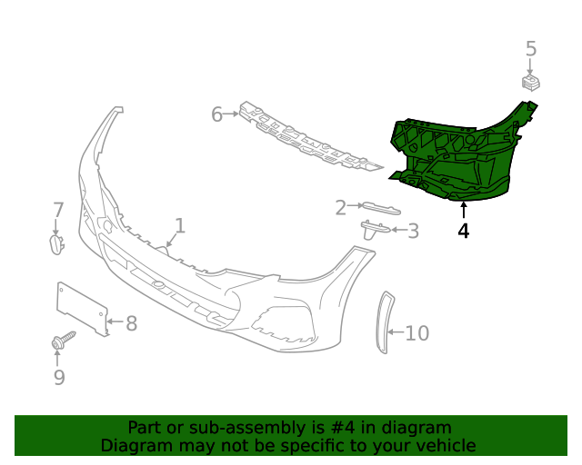 51118069349 - 2020-2021 BMW Support Panel (51-11-8-069-349) | BMW of ...