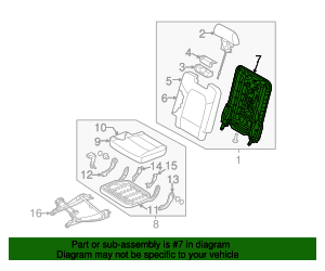 89310-B8510-NBC - Seat Back Panel 2013-2019 Hyundai | AutoNationParts.com