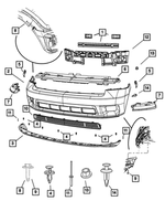 Front Bumper and Fascia for 2017 Ram 1500 | Mopar eStore