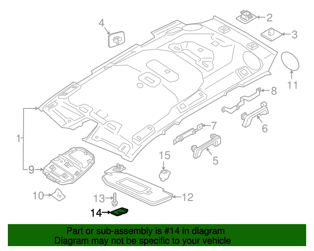 2016-2022 Volvo Sun-Visor Cover 39828416 | TascaParts.com