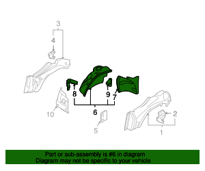BMW OEM Inner Wheelhouse Part# 41-14-7-064-639 | OEM Vehicle Parts