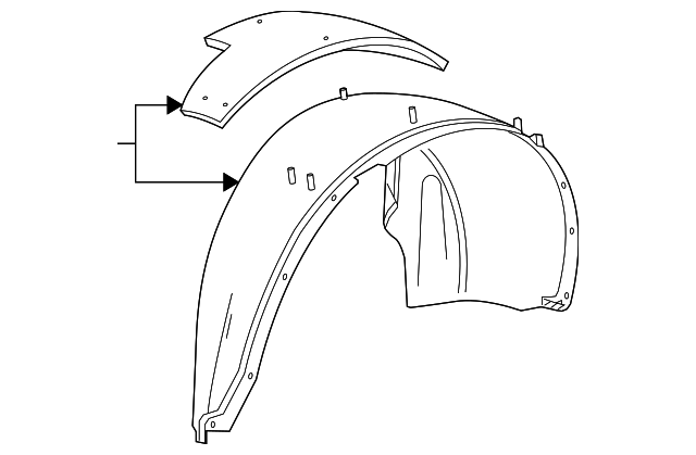 23483776 - OEM GM Wheelhouse Liner | GMPartsCenter.net | GM Parts Center