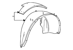 23483775 - OEM GM Wheelhouse Liner | GMPartsCenter.net | GM Parts Center