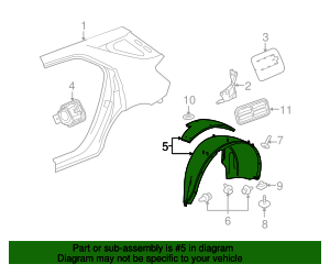 23483776 - OEM GM Wheelhouse Liner | GMPartsCenter.net | GM Parts Center