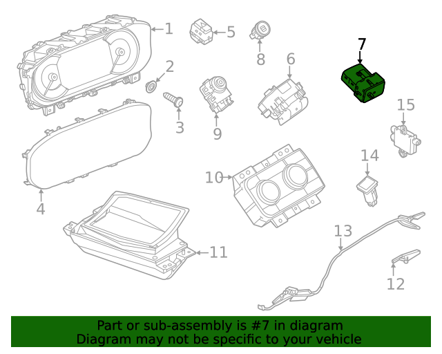 Genuine OEM Instrument Light Rheostat Part# LR091207 Fits 2018-2023 ...
