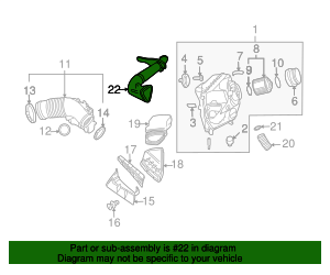 4F0-129-604-C - Air Inlet Duct 2005-2011 Audi A6 Quattro | Audi OEM Parts