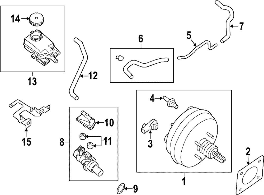 2022-2024 Nissan Pathfinder Booster Assembly 472106SA0A | Retail ...
