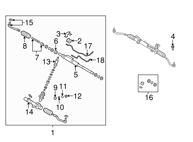 2007-2009 Hyundai Santa Fe Rack 57710-2B000 | OEM Parts Online