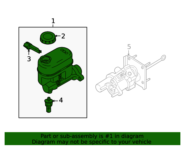 2021-2023 Ford E-350 Super Duty Master Cylinder LC2Z-2140-A | QuirkParts