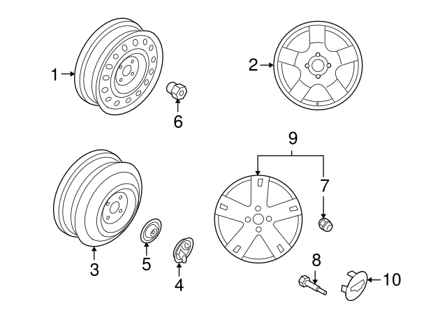 2007-2011 GM Wheel Lug Nut 94515463 | TascaParts.com