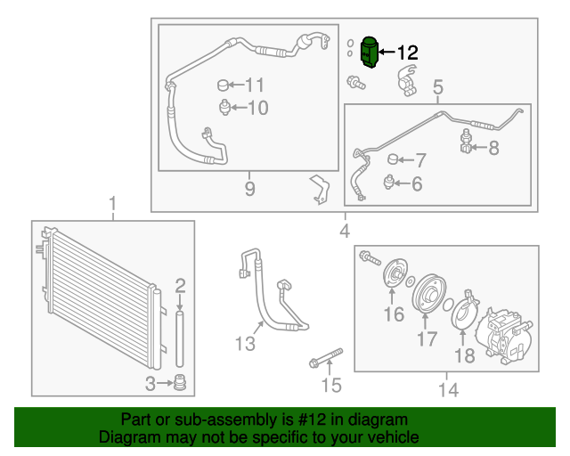 97626-1R000 - A/C Expansion Valve 2013-2017 Hyundai | AutoNationParts.com