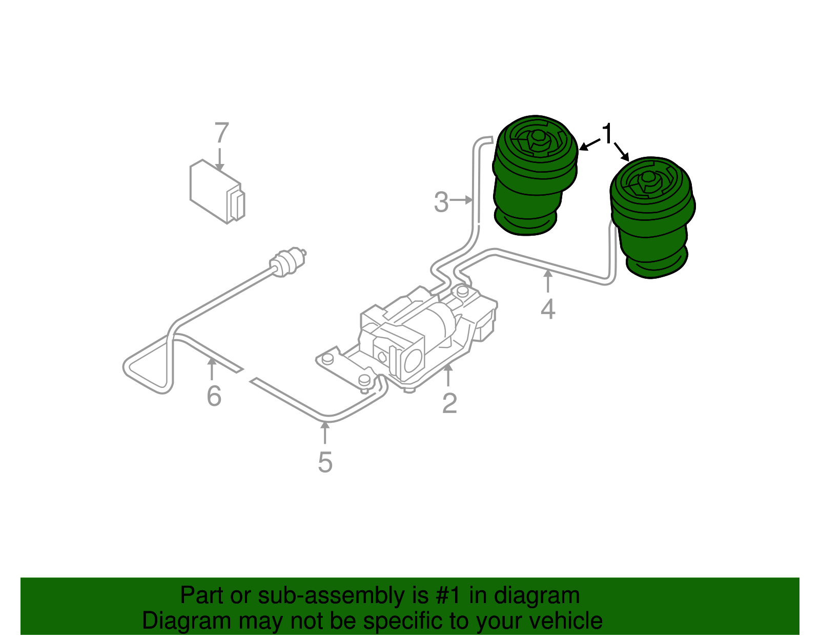 Genuine BMW 37-12-6-790-079 | Air Chamber Assembly | FREE Shipping on ...