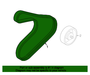 2016-2017 Hyundai Veloster Serpentine Belt 25212-2B080 | OEM Parts Online