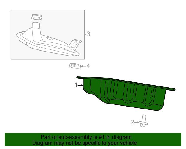 2008-2021 Mopar Trans Pan 05078556AA | Mopar Parts Canada