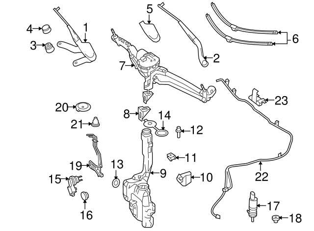 207-860-07-92 - Nozzle Assembly 2012-2013 Mercedes-Benz E 550 ...