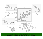 Genuine Engine Coolant Pipe O-Ring for 1986-2024 Hyundai | Part# 25462 ...