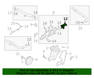 2017-2024 Genesis Thermostat Assembly 25500-3L200 | AutoNationParts.com