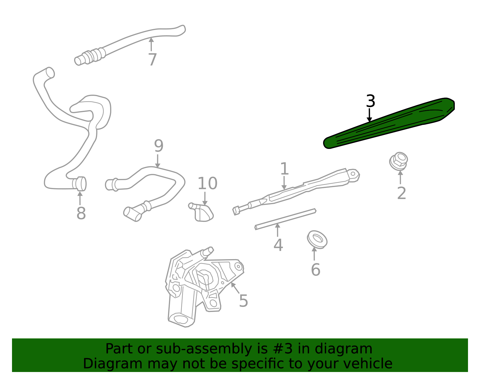 2020-2025 GM Rear Window Wiper Cover 42485025 GM | GMPartsDirect.com
