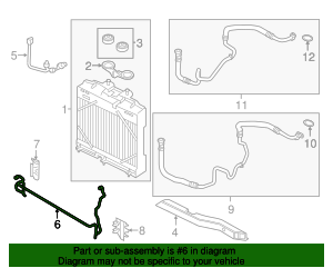 Genuine BMW 17-12-8-614-883 | Radiator Coolant Hose | FREE Shipping on ...
