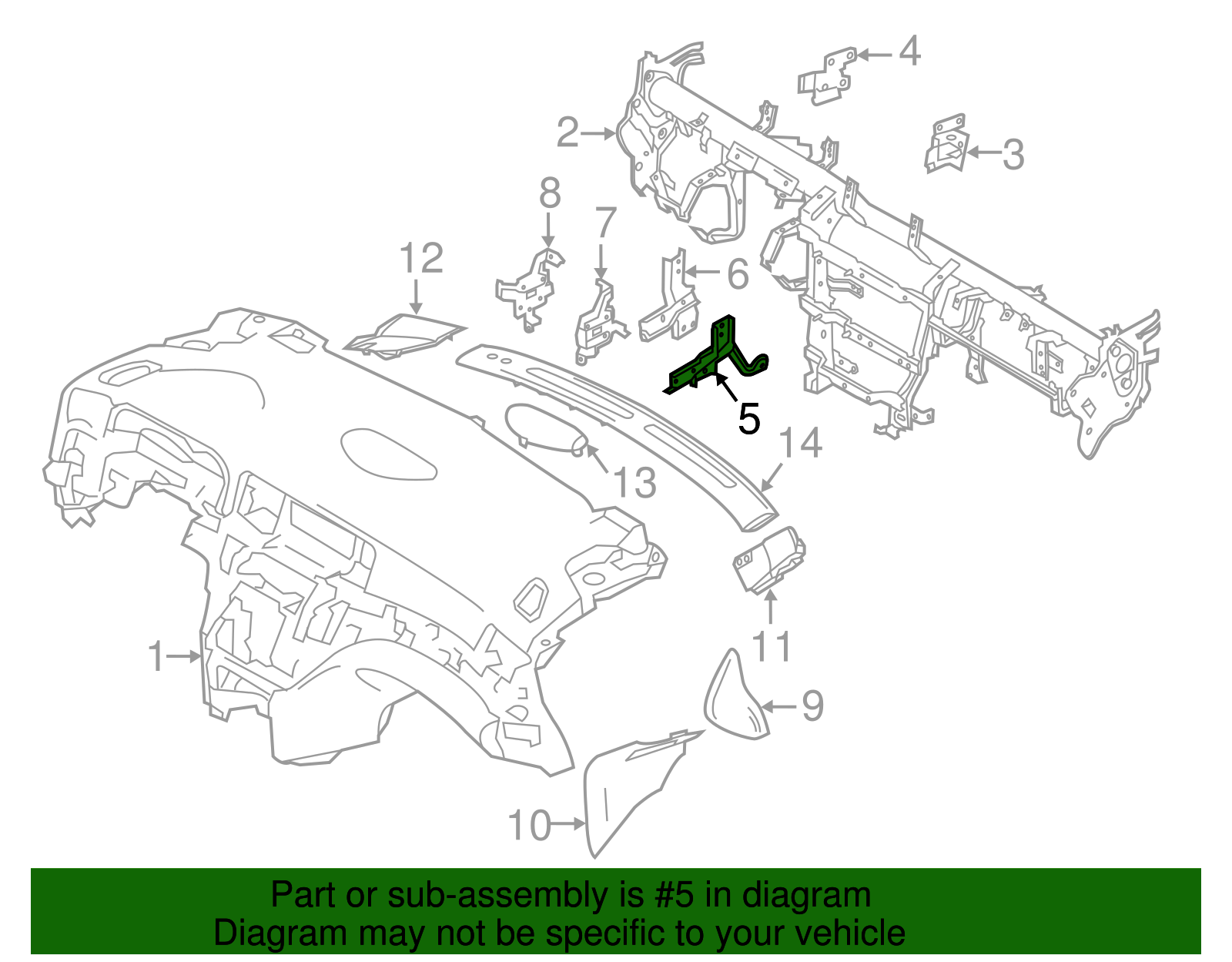 2011-2017 Nissan Quest Reinforced Beam Mount Bracket 68172-1JA0A | Boro ...