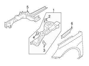 2011 Hyundai Sonata Apron Assembly 64501-3S000 | QuirkParts