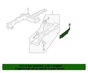 84130-3Q000 - Fender Splash Shield 2011-2014 Hyundai Sonata ...