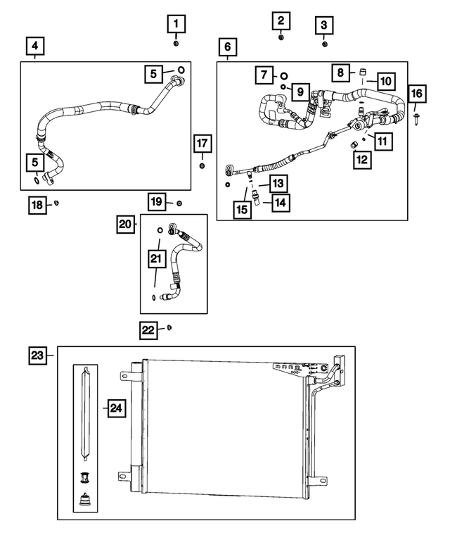 MOPAR GENUINE A C DISCHARGE LINE - 68481144AA - 68481144AA | Mopar ...
