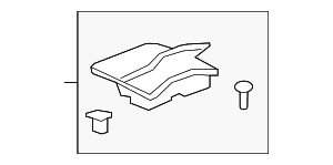 2013-2014 Buick Enclave Ebony Instrument Panel Center Compartment ...