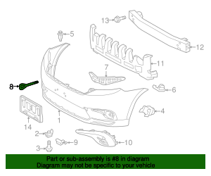 51961-30020 - Tow Hook 2008-2013 Toyota Highlander | AutoNation Parts