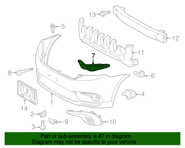 2011-2013 Toyota Highlander Stay 52145-0E040 | OEM Parts Online