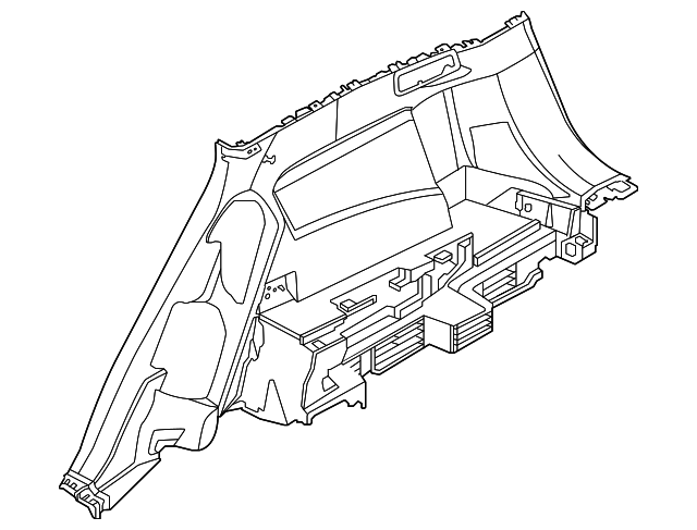 2021-2024 Nissan Rogue Lower Quarter Trim 84950-6RR3B | Temecula Nissan ...