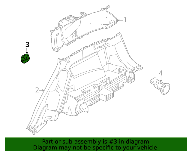 2017-2024 Nissan Tie Down Hook 79936-3ZA0A | Nissan Parts Plus